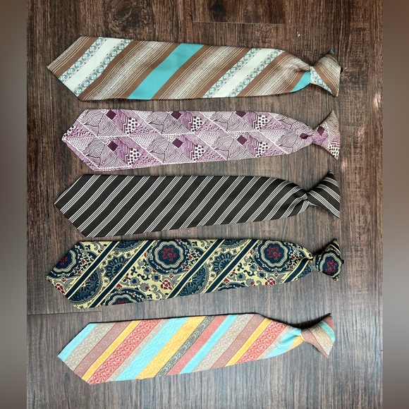Towncraft | Accessories | Vintage Circa 7s Lot Of 5 Snap On Ties ...